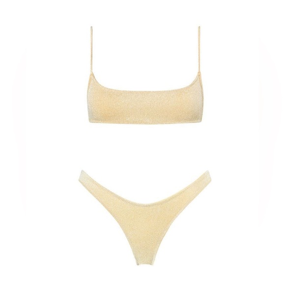 triangl swimwear | Swim | Triangl Gold Mica Bikini | Poshmark